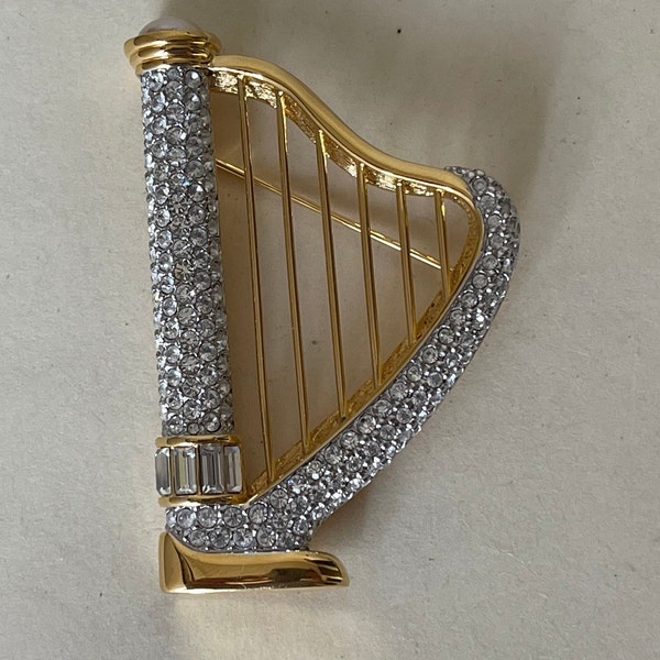 Harp Brooch - Etsy