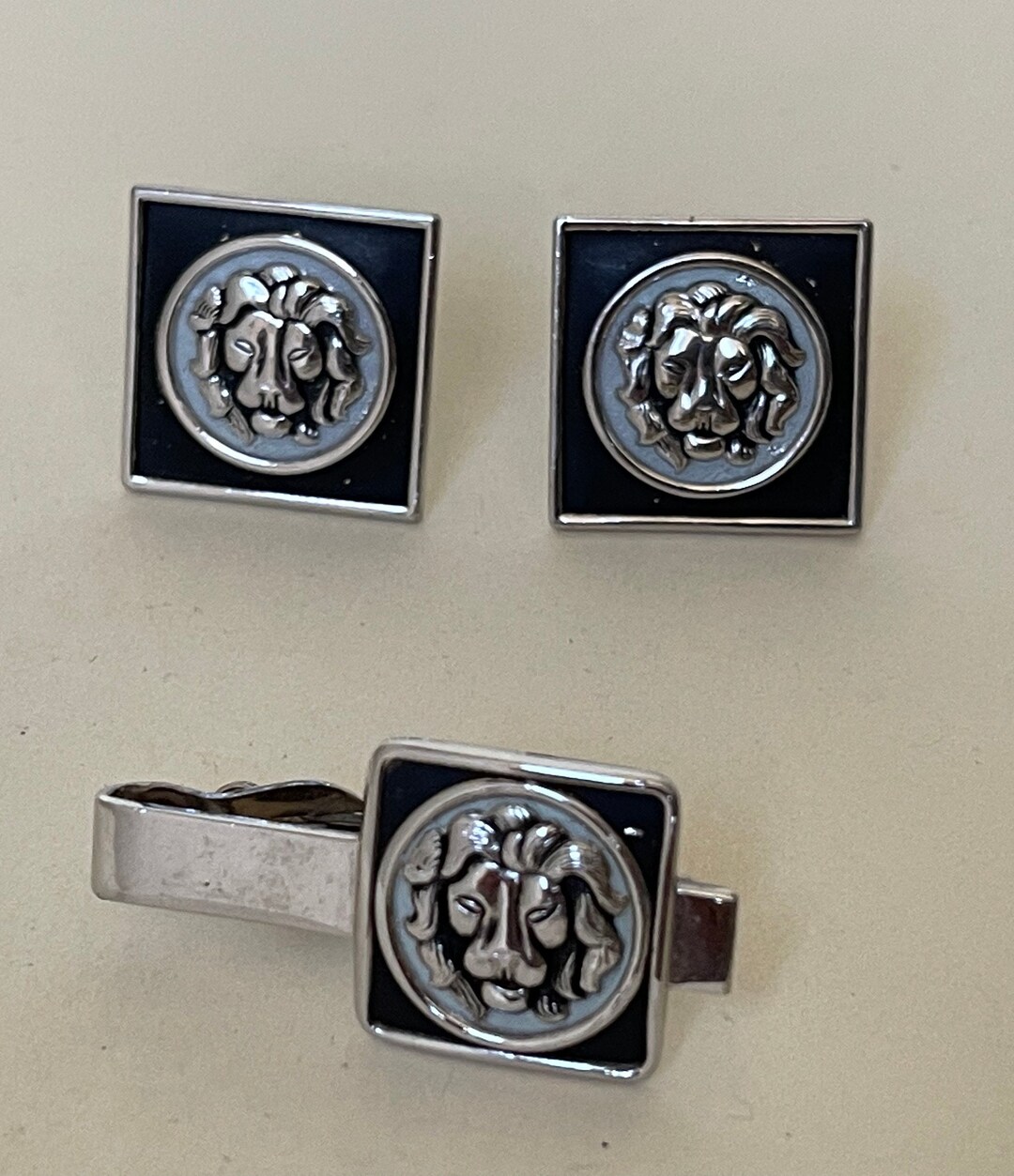 Swank Lions Head Cuff Links. Swank Tie Clip. Swank Lions Head Tie Clip ...