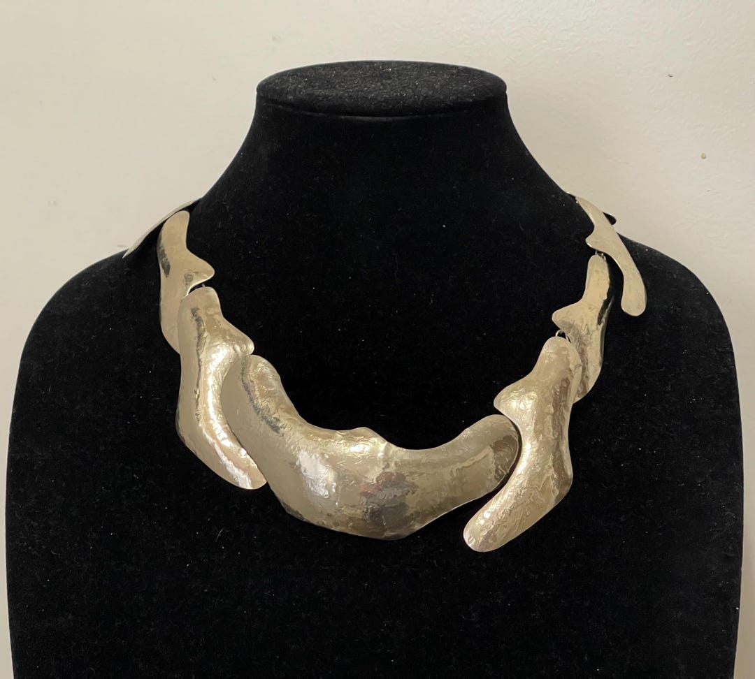 Luciano Brutalist Style Layered Necklace - Etsy