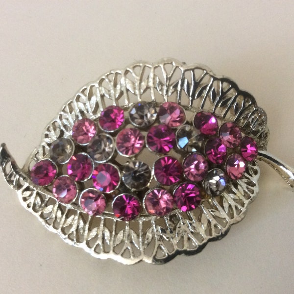 Coro Rhinestones Brooch - Etsy