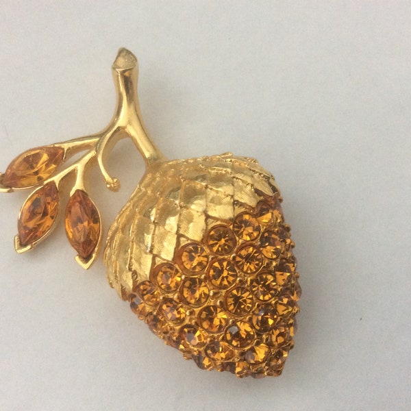 Brooch Acorn - Etsy