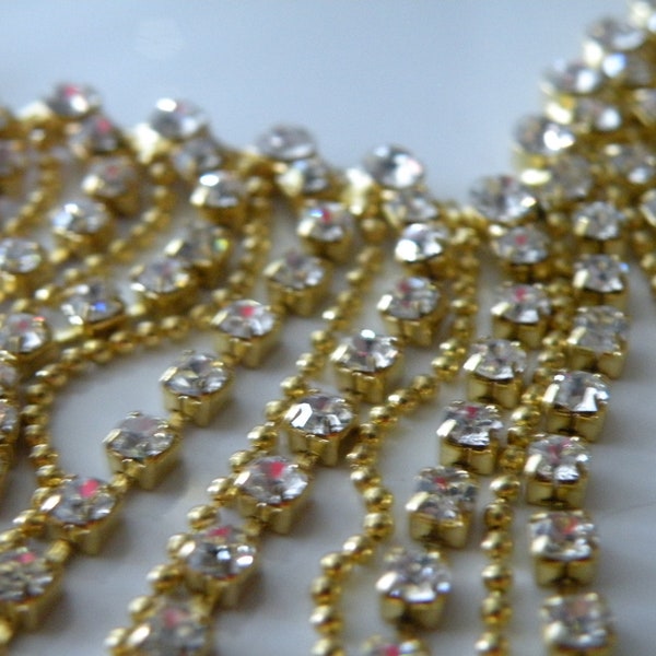 Gold Waterfall Necklace - Etsy