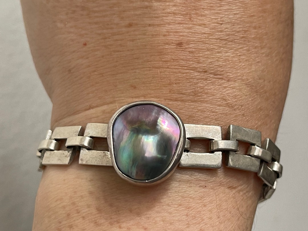Mexico Taxco TJ-20 Sterling Silver 925 Mabe Pearl, Blister Pearl ...