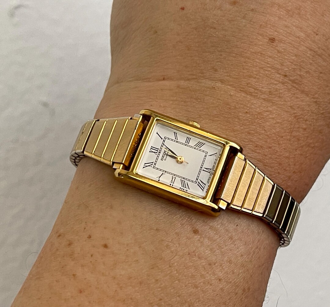 Seiko Ladies Quartz Watch Rectangle New Battery - Etsy