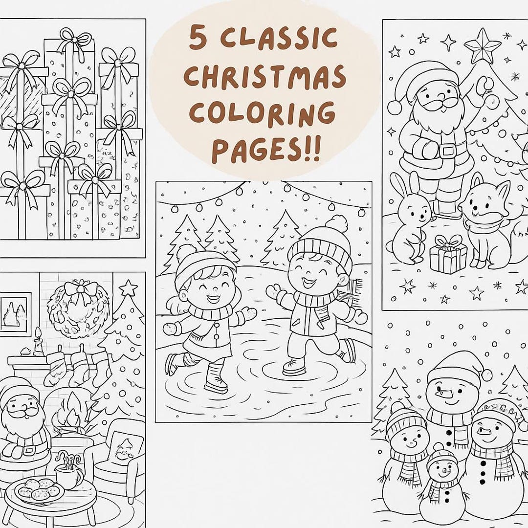 Snowman Family Christmas Coloring Page • Winter Holiday Kids Printable ...