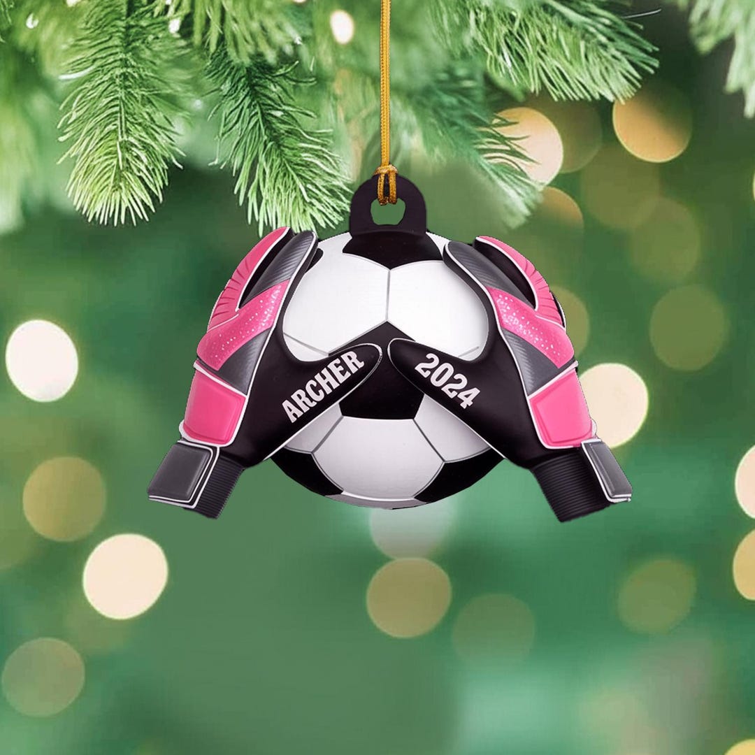 Custom Soccer Goalkeeper Christmas Ornament, Soccer Ornament for ...