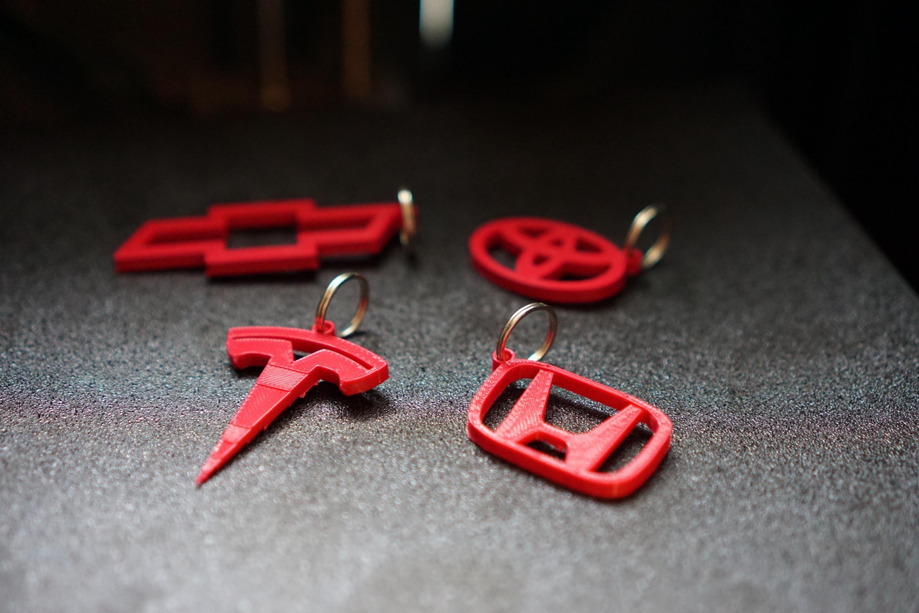 Car Brand Logo Keychains | 3D Printed - Etsy