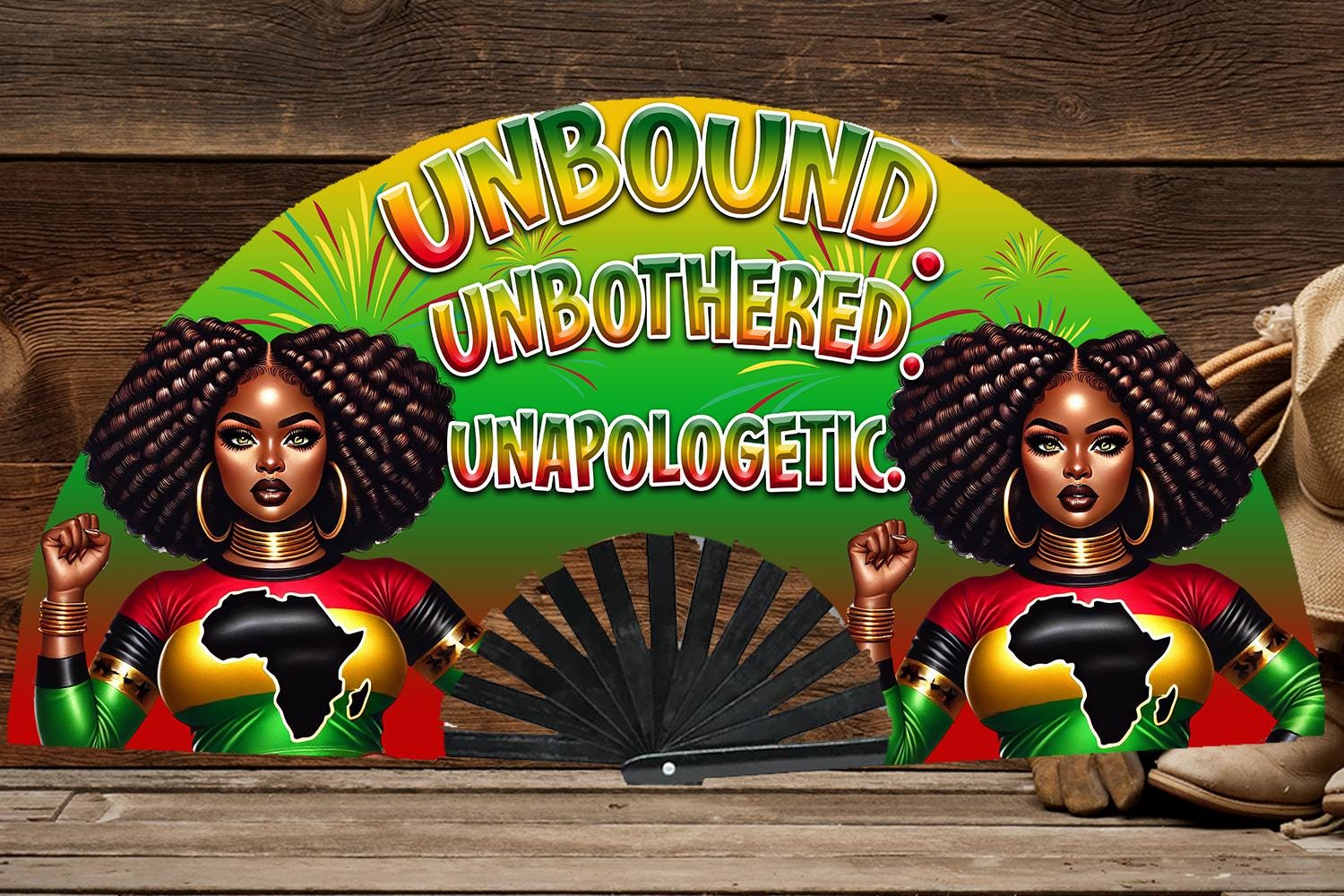 Juneteenth Clack Fan PNG Collection | 10 Vibrant Afrocentric Fan ...