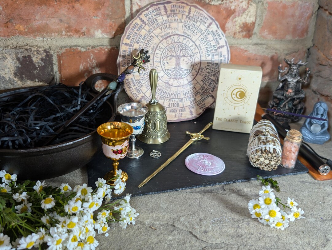Magical Wiccan Altar Kit Curated and Blessed by Wiccajourney Including ...