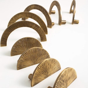 Art Deco Fan Kitchen Handles - Etsy