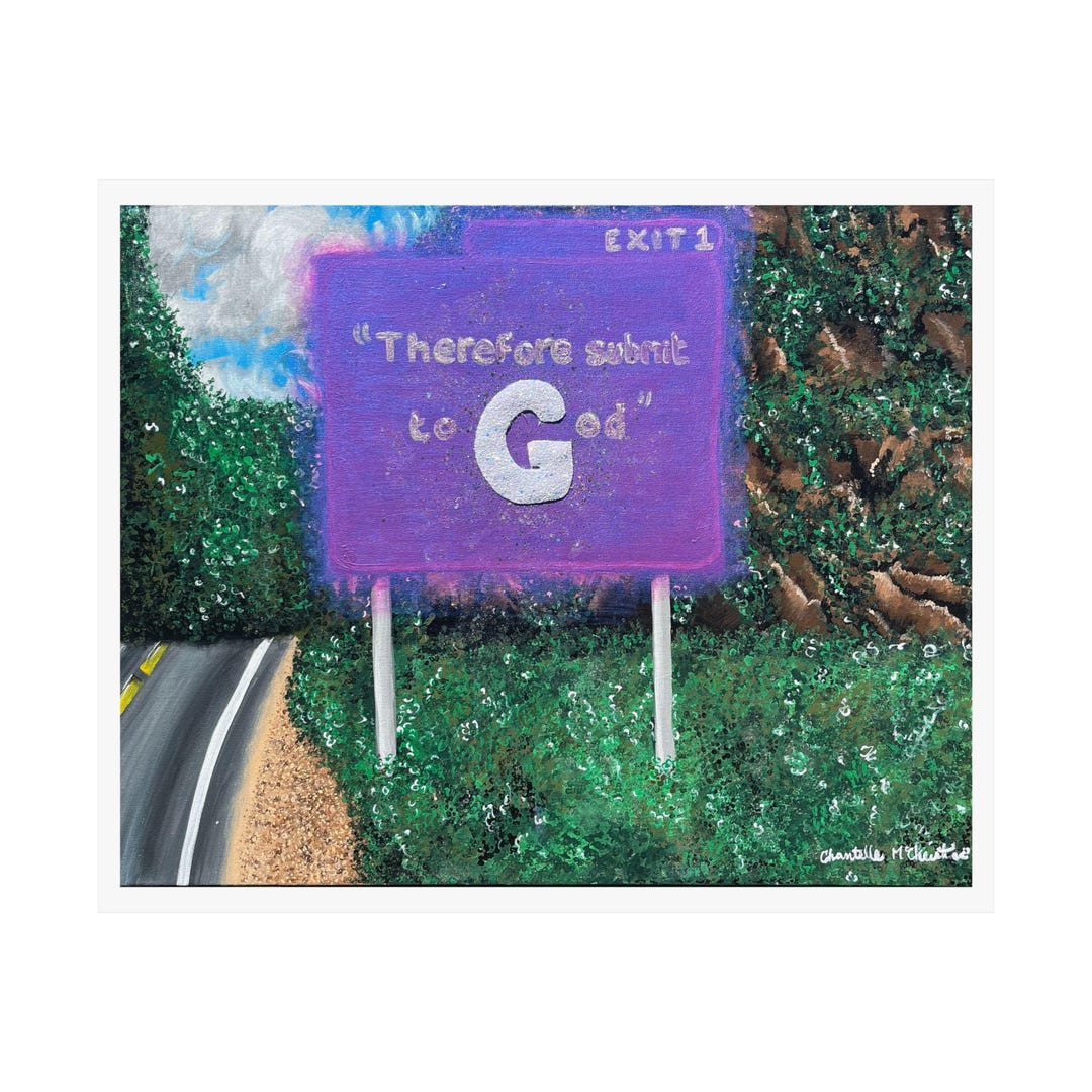 Submit to God Satin Poster | Inspirational Faith-based Art - Etsy