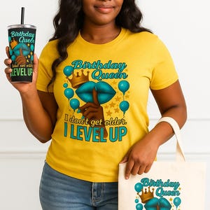 Birthday Queen PNG Bundle: Afro Diva Clipart, Sublimation Designs ...