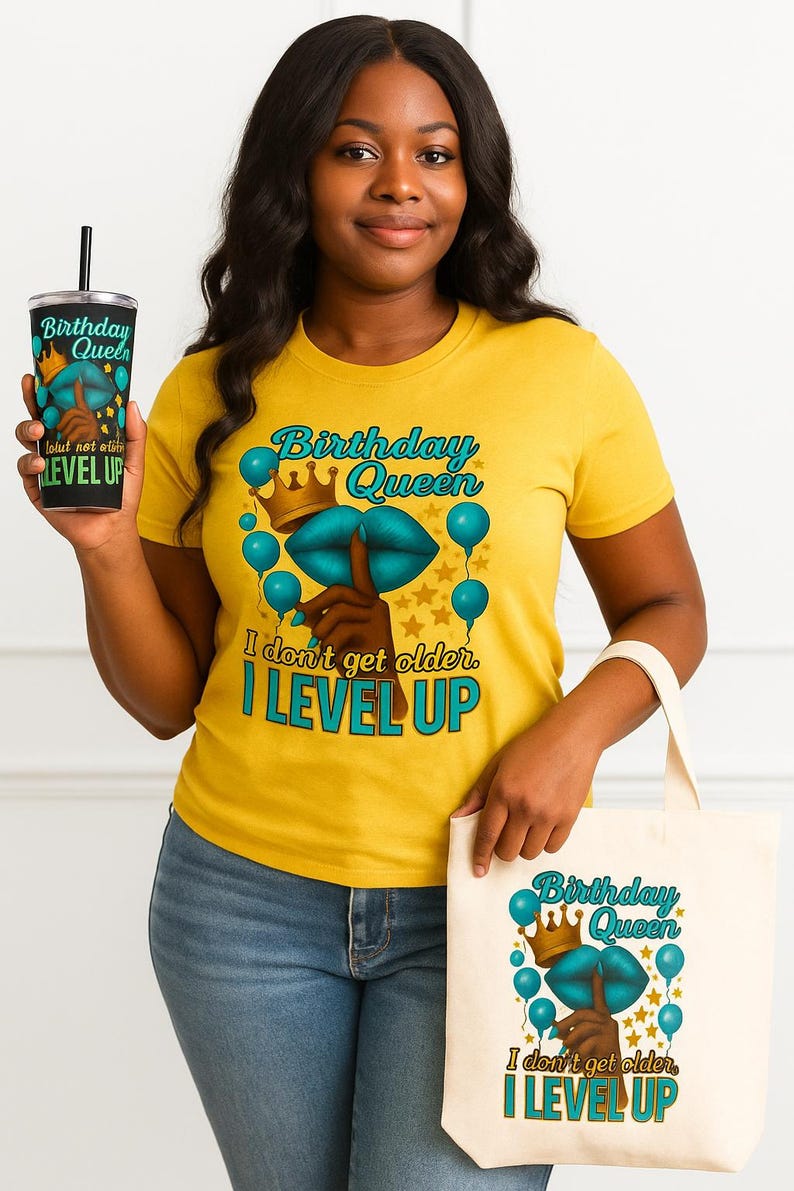 Birthday Queen PNG Bundle: Afro Diva Clipart, Sublimation Designs ...