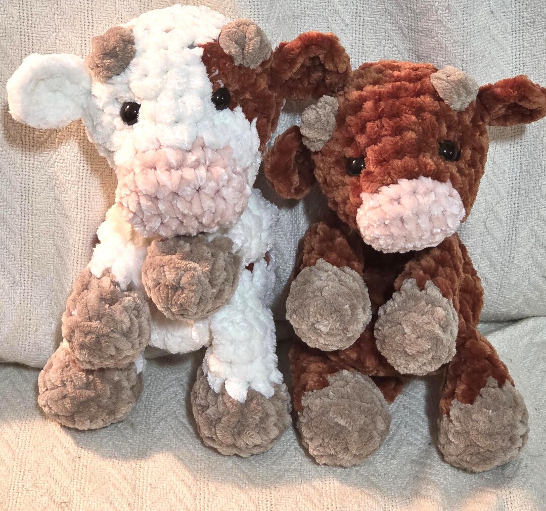 Mini Plush Snuggle Cow, Soft Stuffed Animal (9 Inch) - Etsy