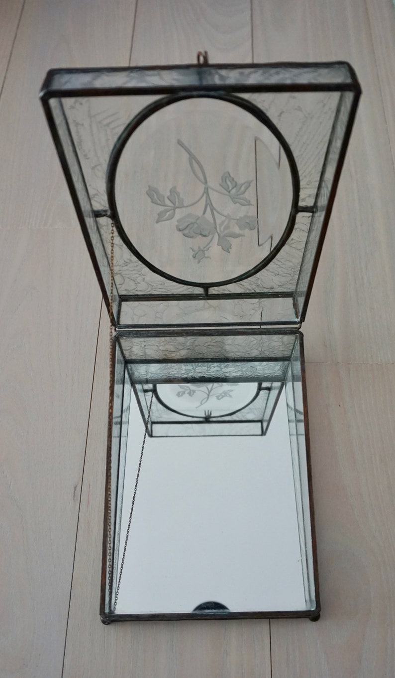 Clear Stained Glass Rose Box | Etsy