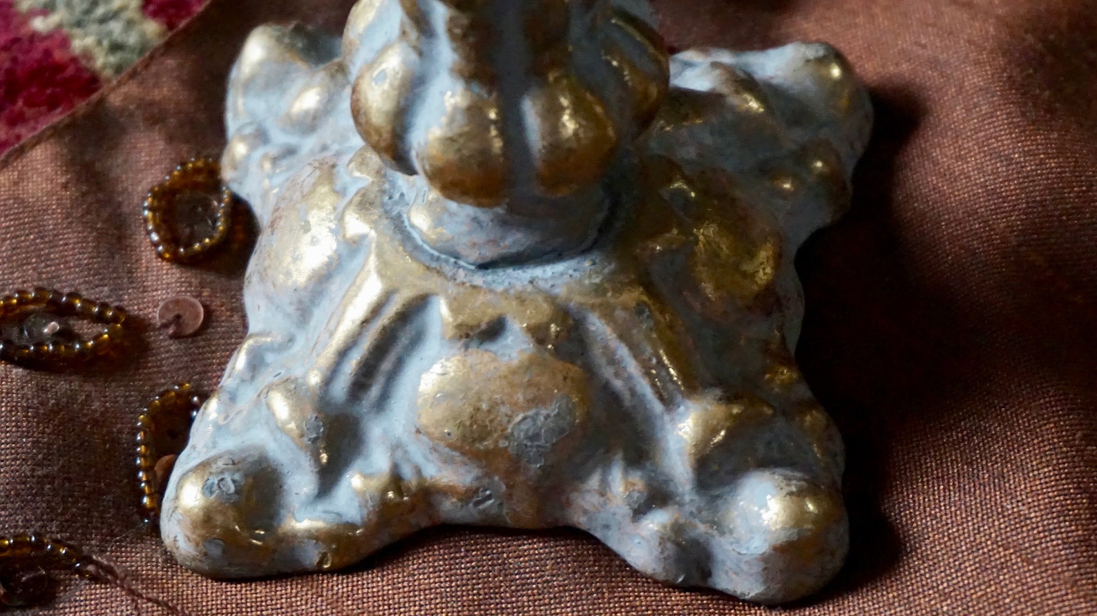 Pair of Ornate Gold Metal Candlesticks - Etsy