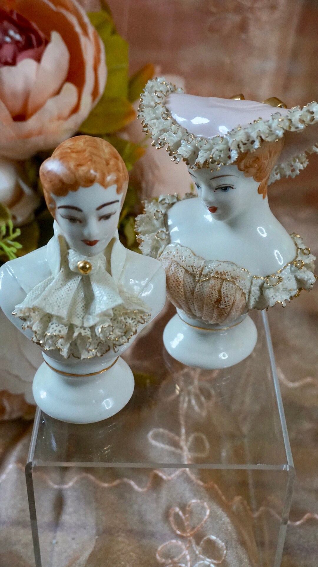 Pair of Porcelain Busts by Heirlooms of Tomorrow - Etsy