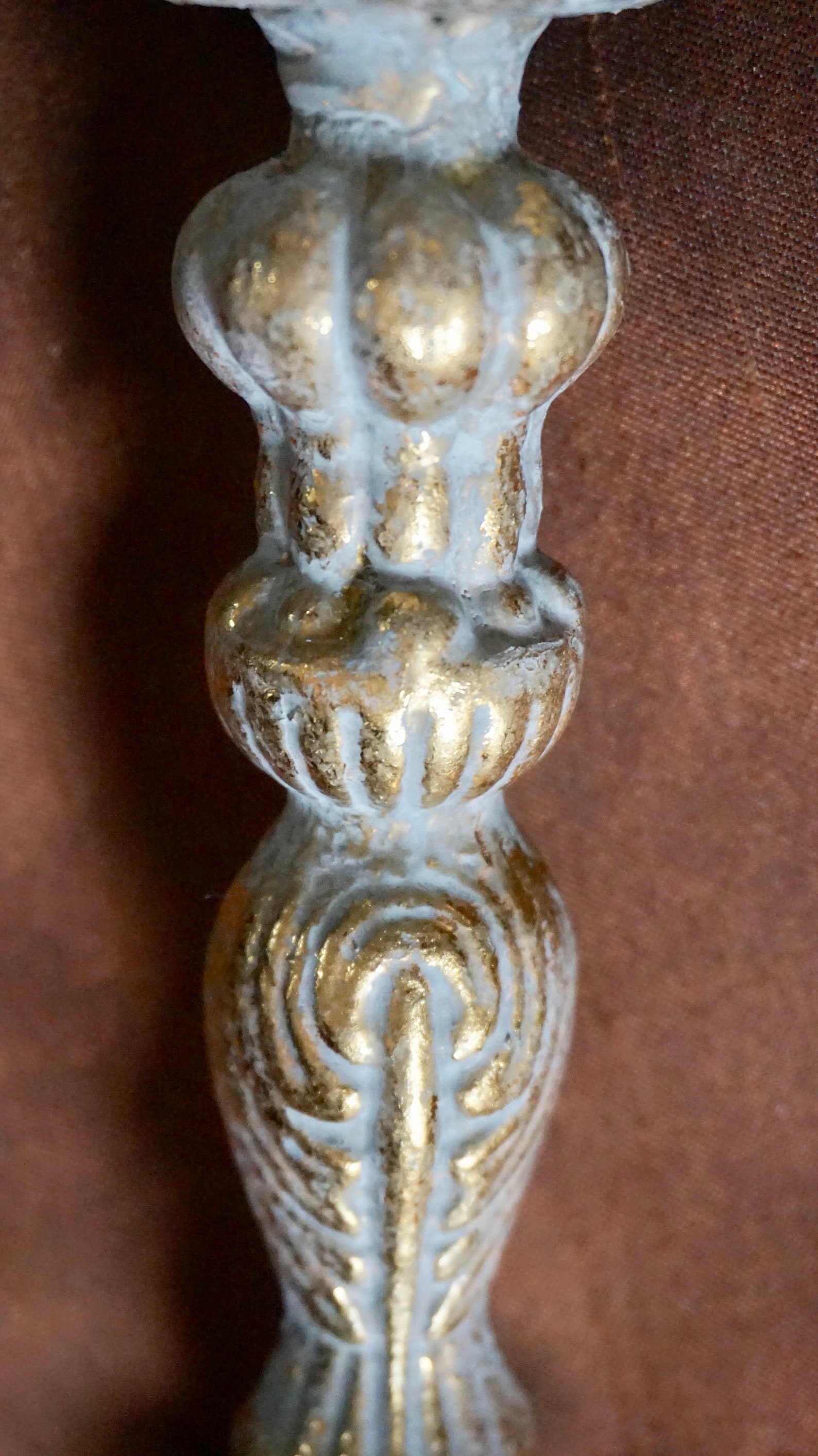 Pair of Ornate Gold Metal Candlesticks - Etsy