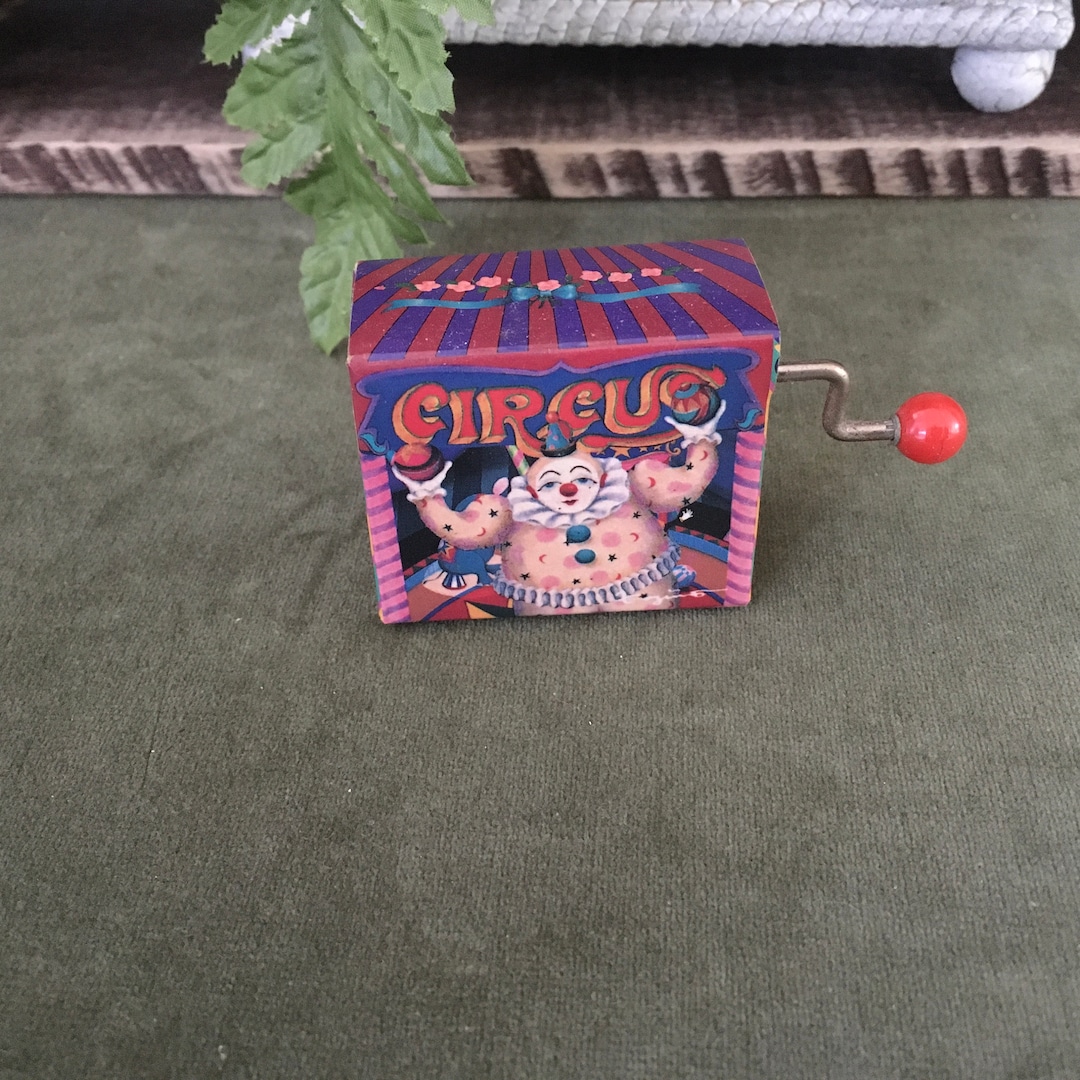 Clown Wind-up Music Box - Etsy