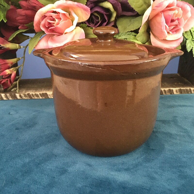 Stoneware Bean Pot - Etsy