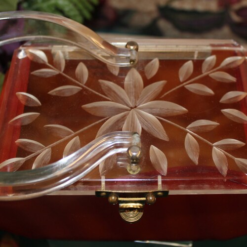 Vintage Lucite Box Purse Florida Handbags of Miami - Etsy