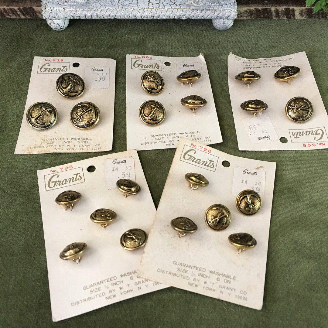Set of Anchor Buttons by Grants - Etsy