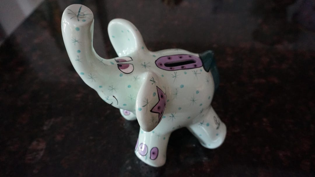 Ceramic Elephant Bank, GANZ Made by Pati - Etsy
