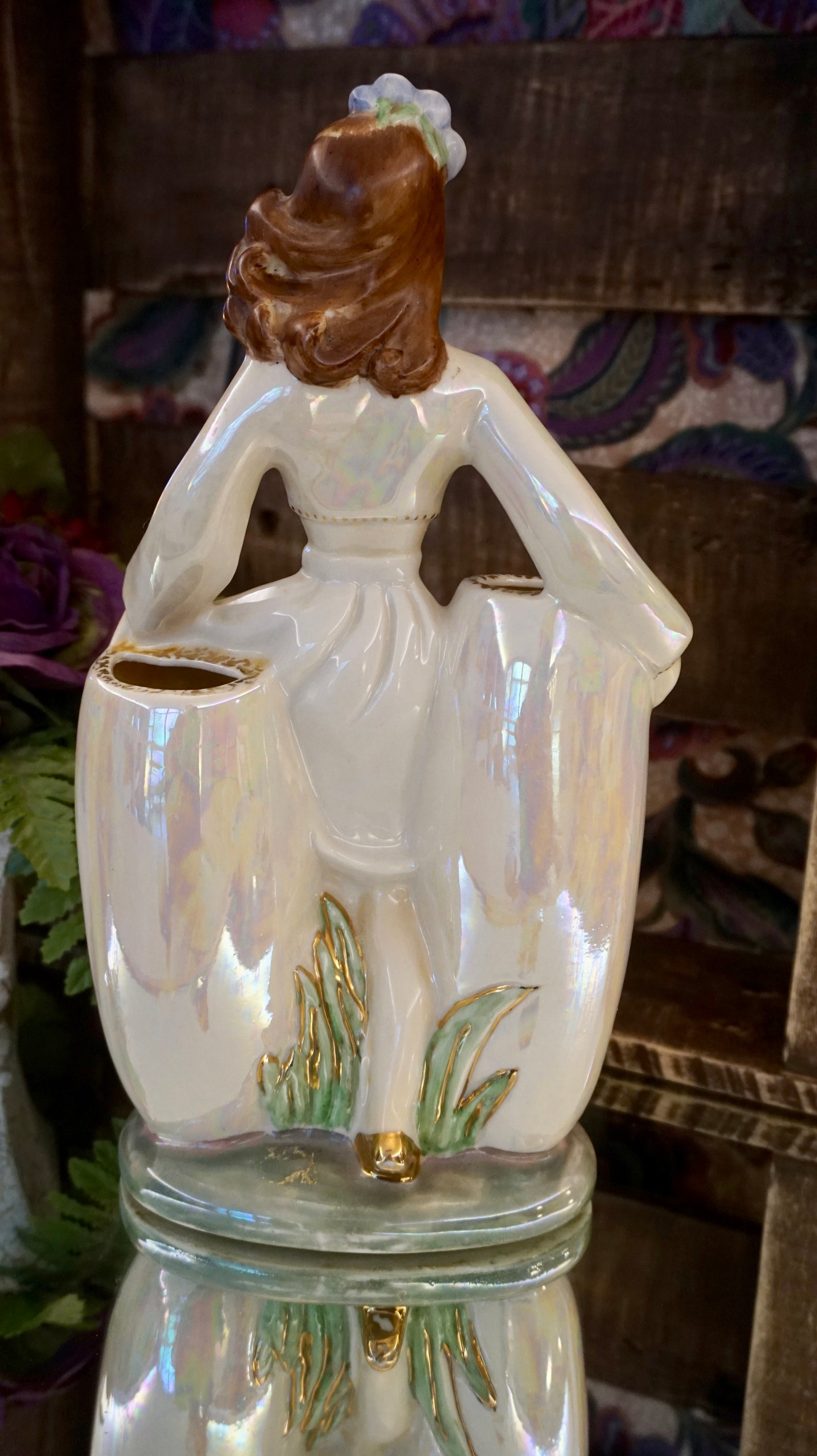 Glaze Cermaic Girl Vase | Etsy