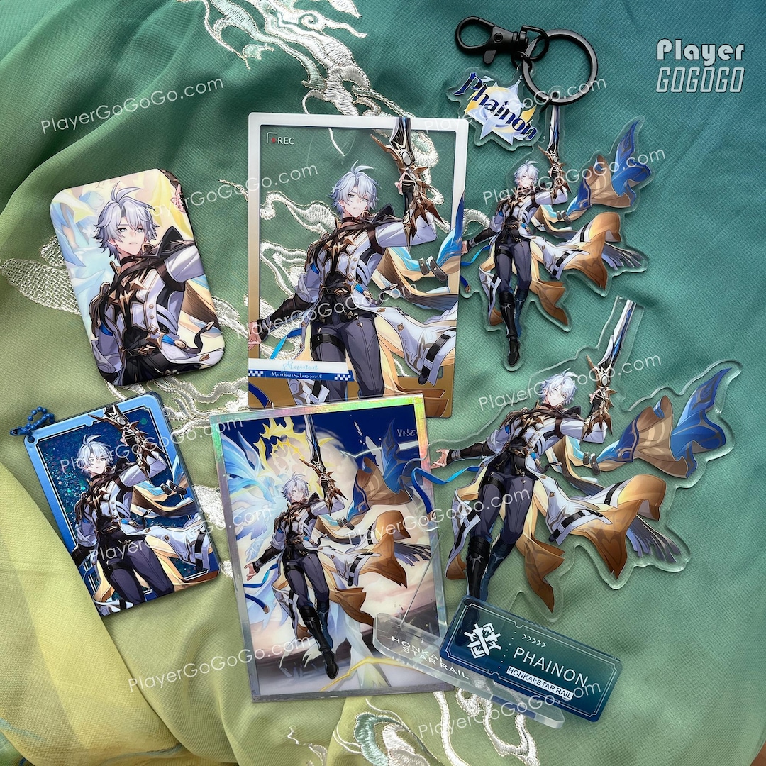 Honkai: Star Rail Phainon Art Print Set- Standee, Shaker, Keychain ...