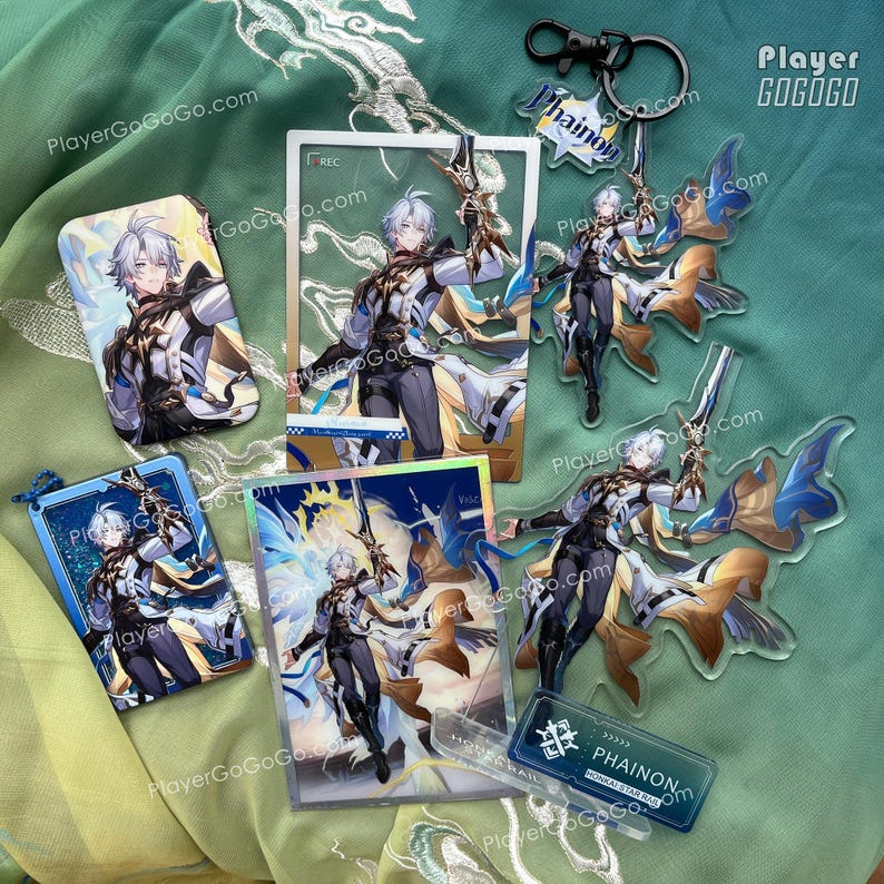 Honkai: Star Rail Phainon Art Print Set- Standee, Shaker, Keychain ...