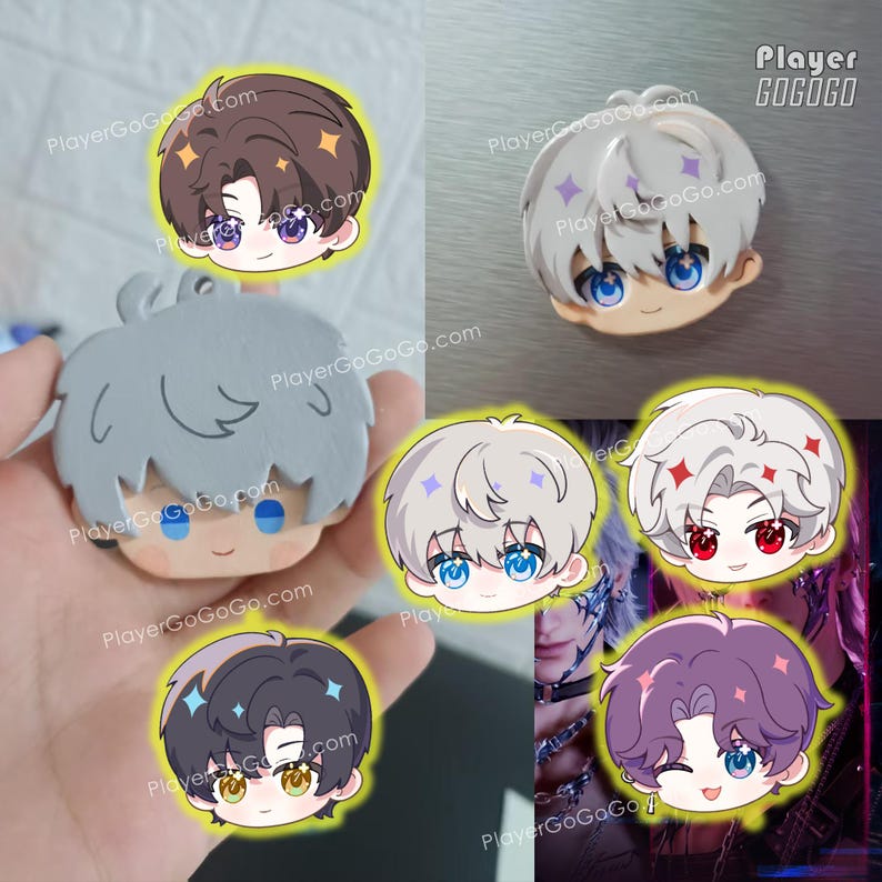 Love and Deepspace Fanart Stone Clay Charm Sylus Caleb Xavier Rafayel Zayne, Chibi LAD Figurine ...