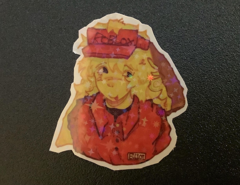Holographic Elliot Sticker - Forsaken Art - Etsy