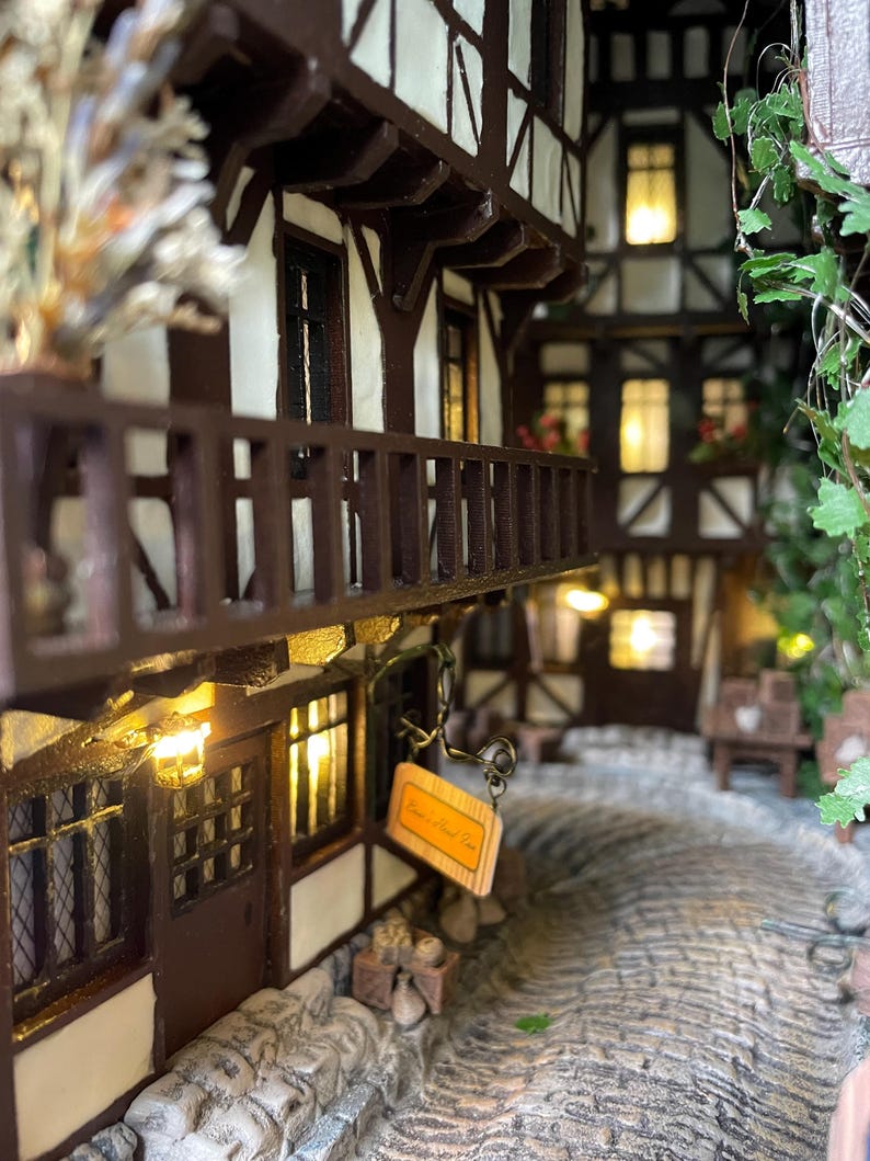Medieval Tudor Street Book Nook - Etsy