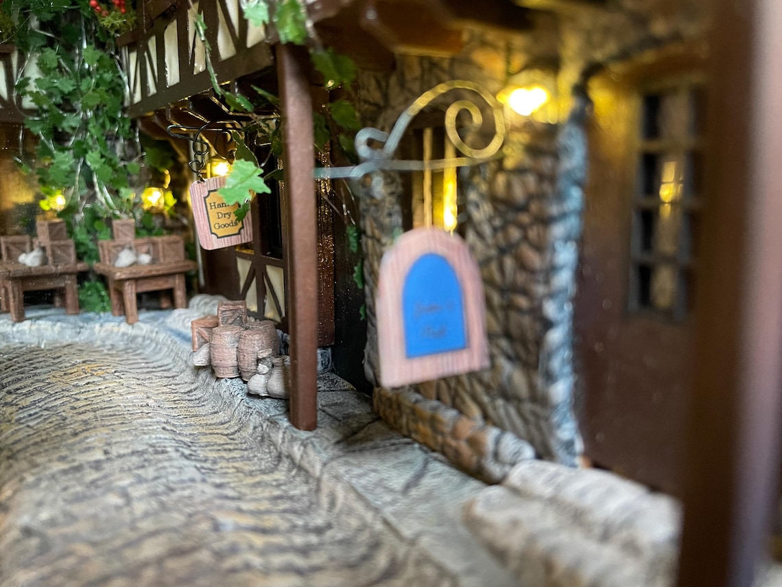 Medieval Tudor Street Book Nook - Etsy