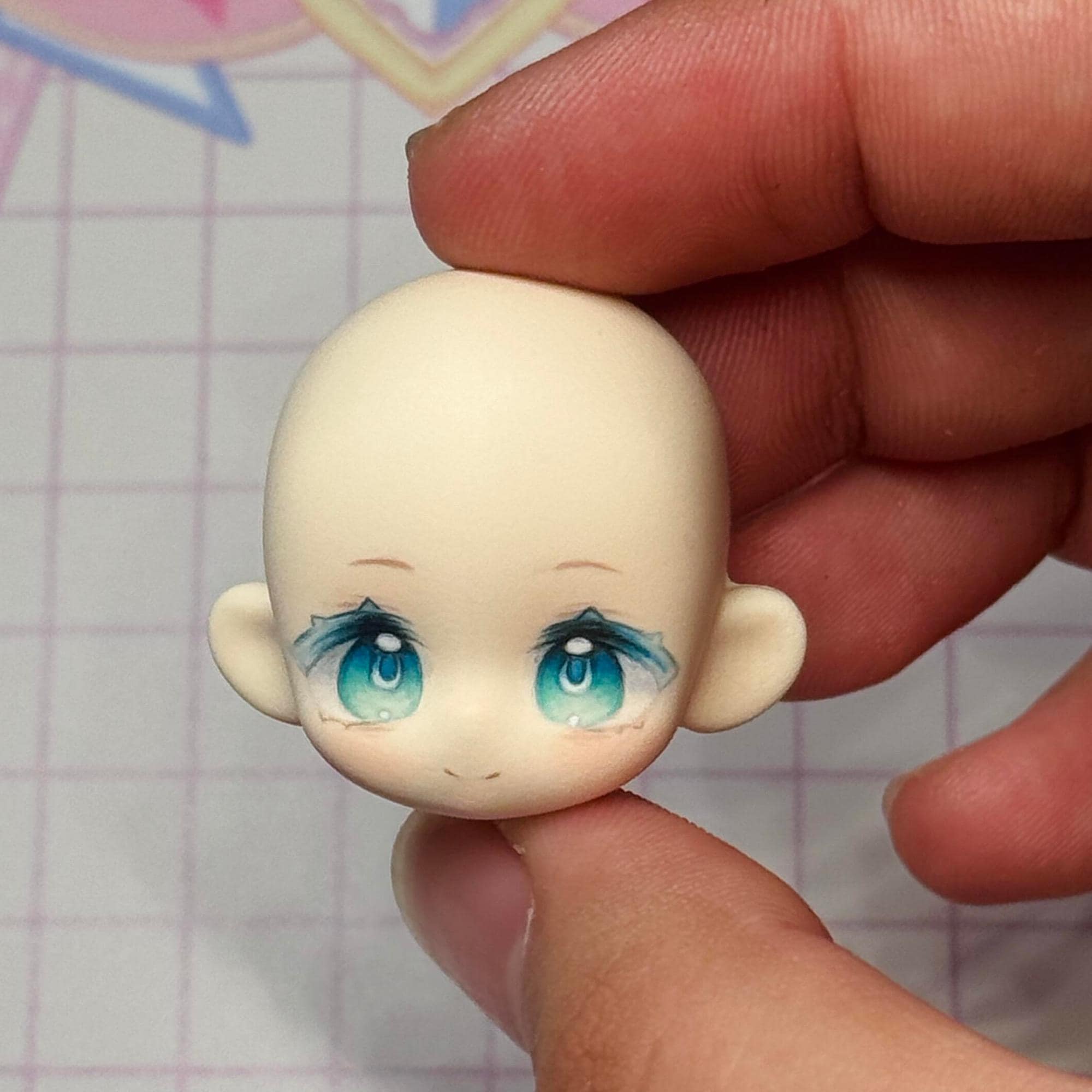 Universal Chibi Face Mold - Multi Proposal Head Mold - Clay, Resin ...
