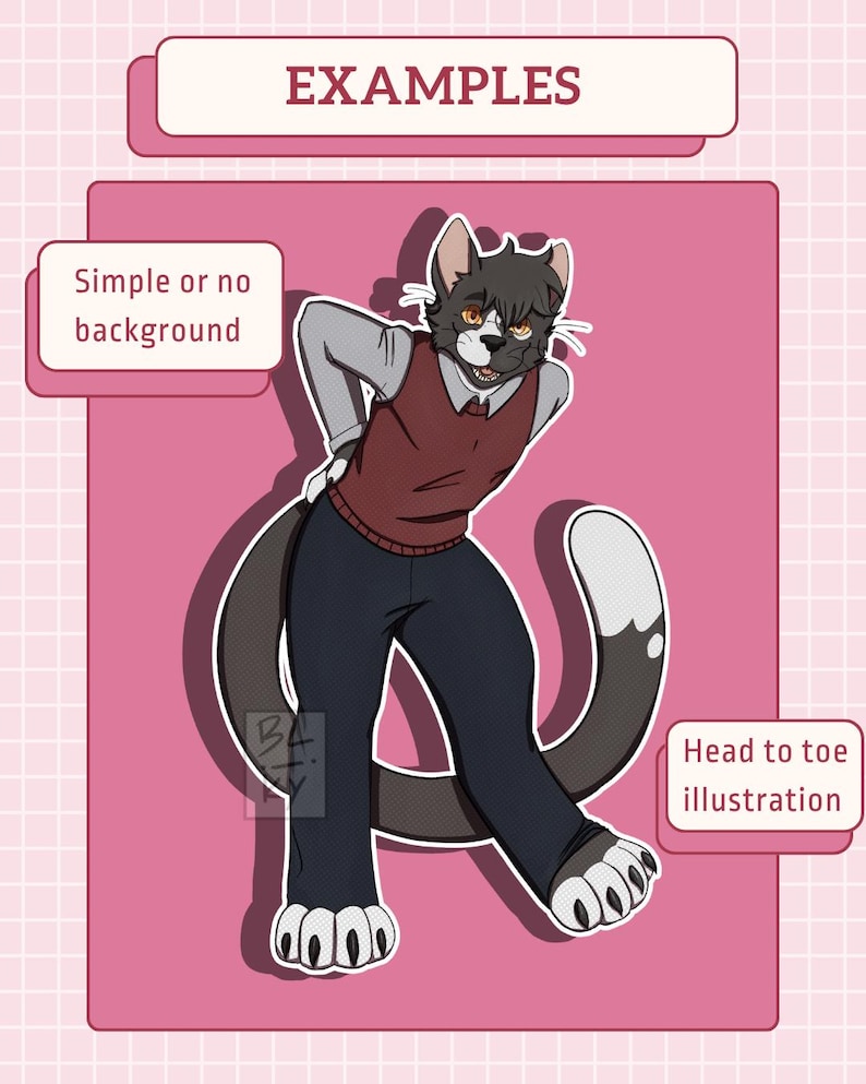 Custom Furry Full Body Art Commission (digital Art) - Etsy