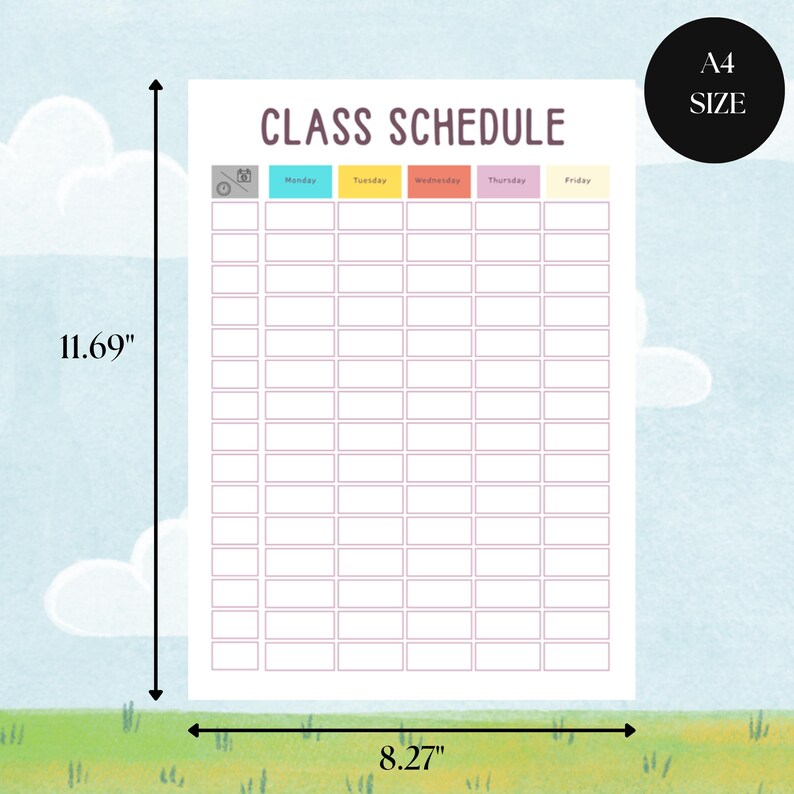 Printable Kids Daily & Weekly Planner: Back to School Organizer ...