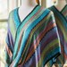 Handwoven Mobius Shawl in Soft Rainbow Tones With Shiny Lurex Yarn ...