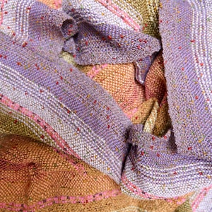 Handwoven Mobius Shawl for Summer & Spring Wearing. Pastel Colors With ...