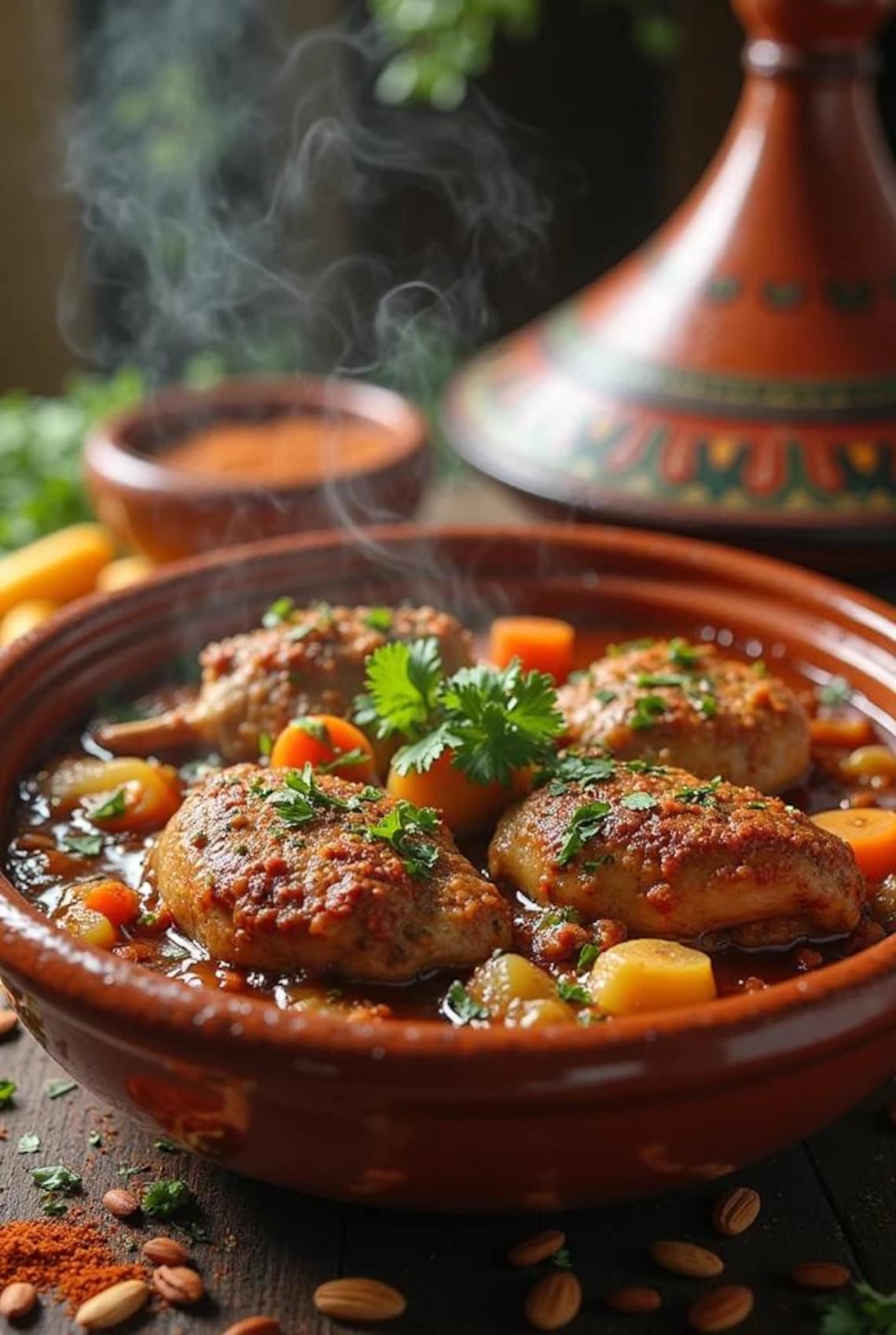 Moroccan Chicken Tagine Recipe – Authentic Slow-cooked Spiced Chicken ...