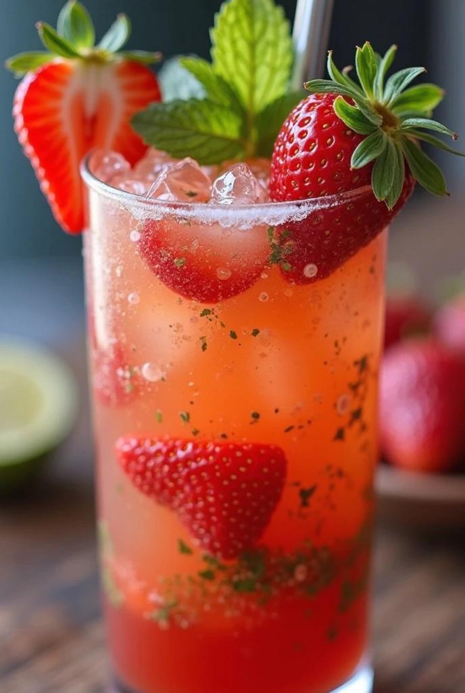 Strawberry Mojito Recipe | Refreshing Summer Cocktail | Printable Drink ...