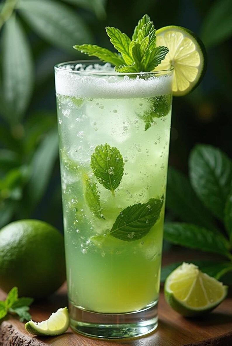 Classic Mojito Cocktail Recipe: Fresh Mint & Lime Drink (PDF Download ...