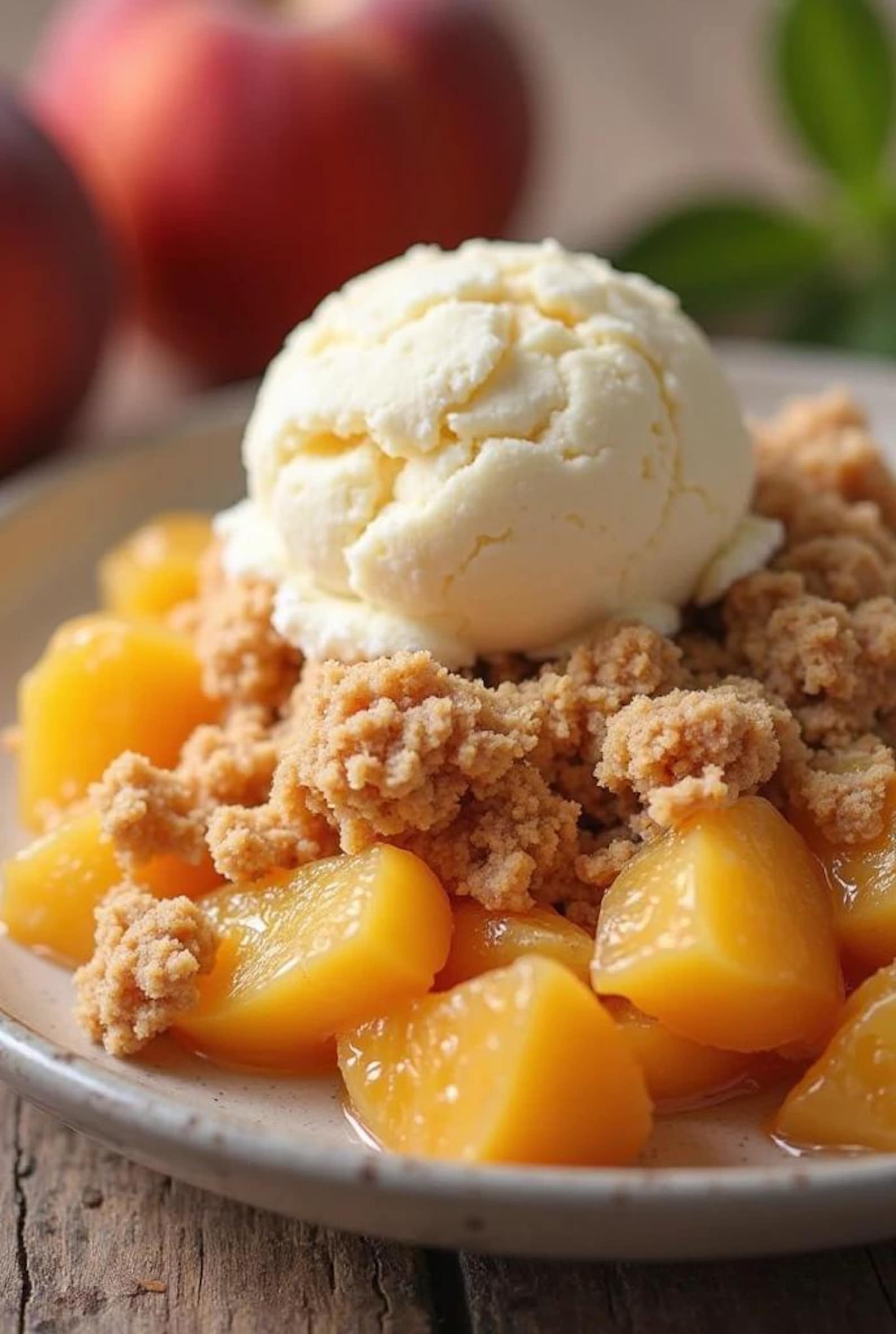 Peach Cobbler Crumble – Juicy Peaches & Crunchy Crumb Topping for the ...