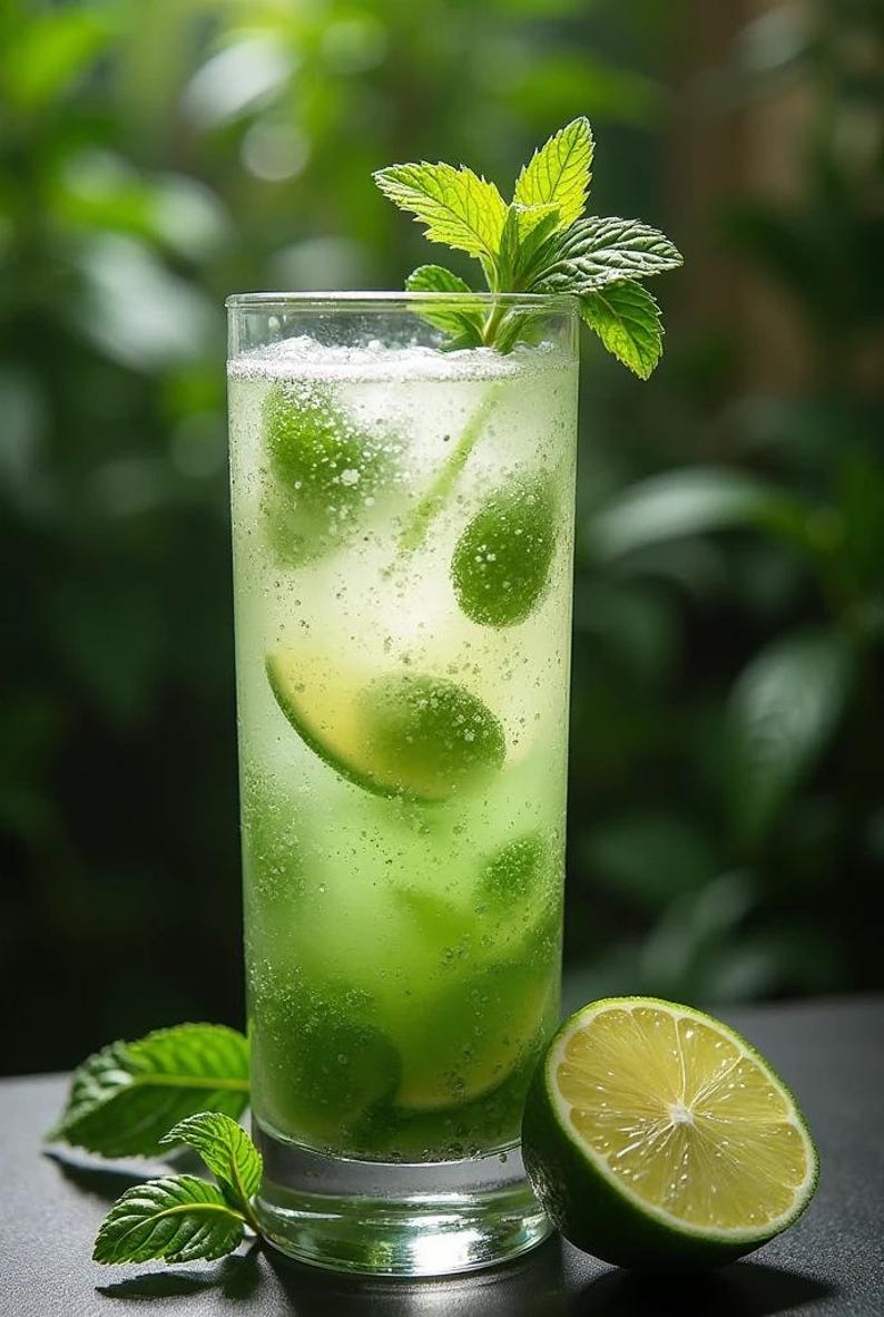 Classic Mojito Cocktail Recipe: Fresh Mint & Lime Drink (PDF Download - Etsy