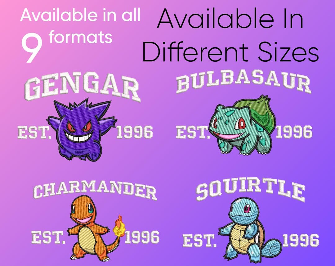 Elemental Creature Squad-inspired Embroidery Design - Etsy