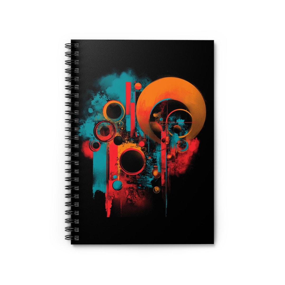 Whimsical Art Spiral Notebook - Colorful Creative Journal for Students ...