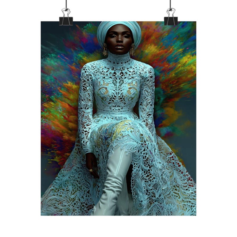 Giclée Art Print: African-inspired Cultural Elegance, Matte Finish - Etsy
