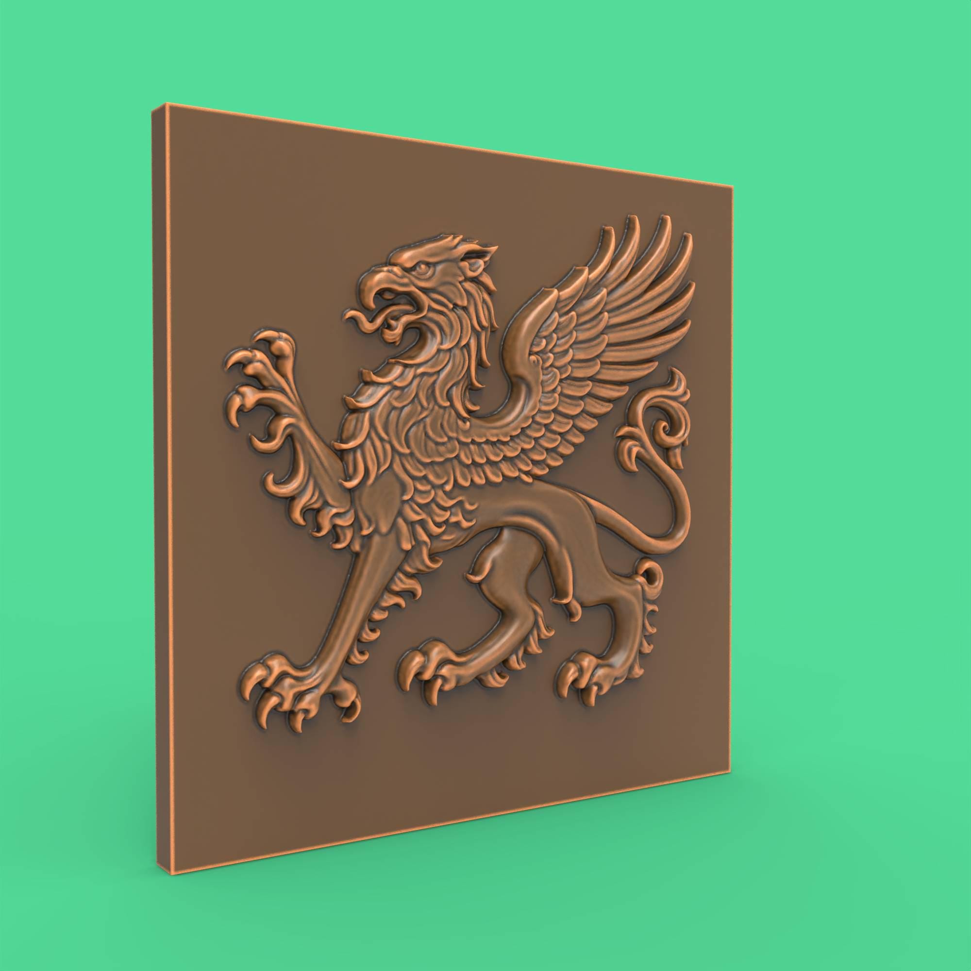 Griffin STL File for CNC, Laser Engraving, or 3D Printing | Mythical ...