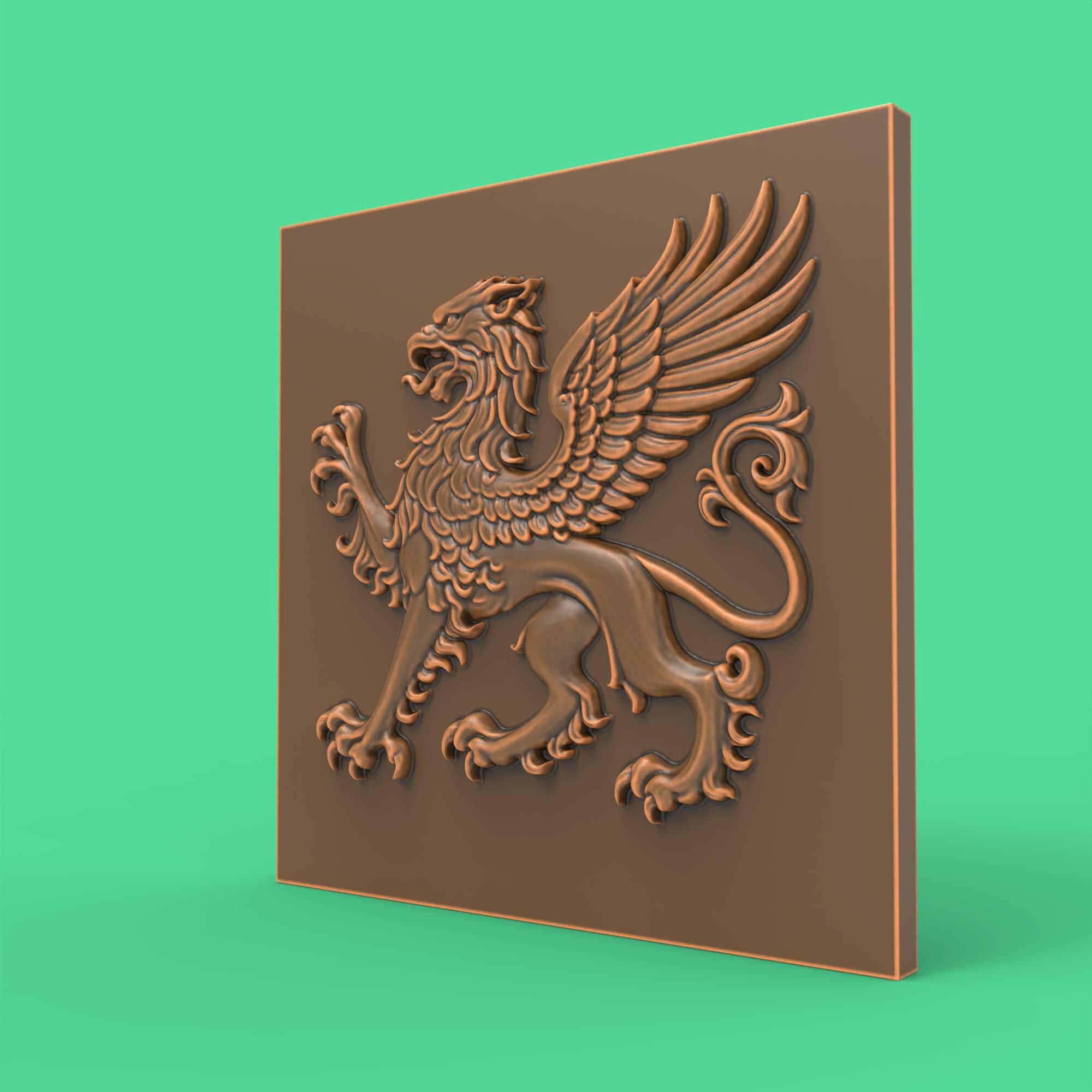 Griffin STL File for CNC, Laser Engraving, or 3D Printing | Mythical ...
