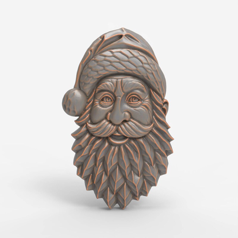 Santa Head Wall Hanging - Etsy